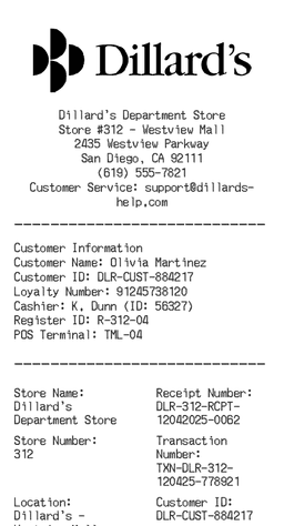 AutoZone Receipt Generator - Template & Editor