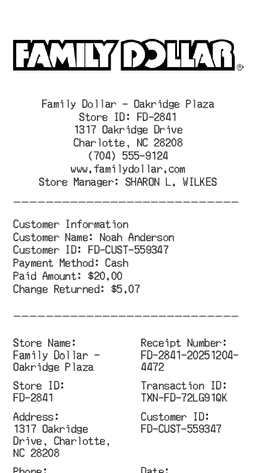 Store Receipt Generator - Template & Editor