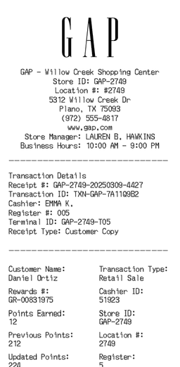 Grocery Receipt Generator - Template & Editor