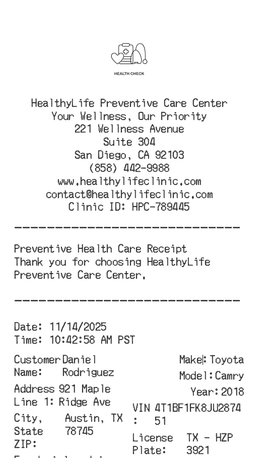 Rent Receipt Generator - Template & Editor