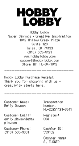 Store Receipt Generator - Template & Editor