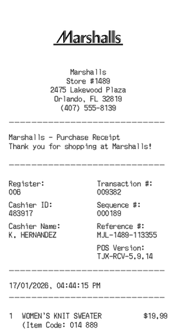 Target Receipt Generator - Template & Editor
