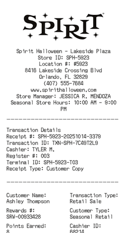 AutoZone Receipt Generator - Template & Editor