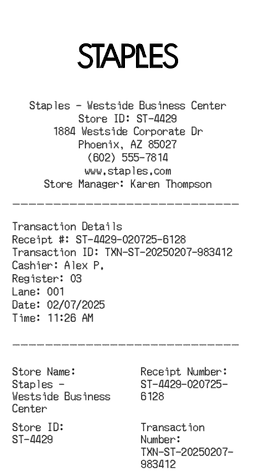 Store Receipt Generator - Template & Editor