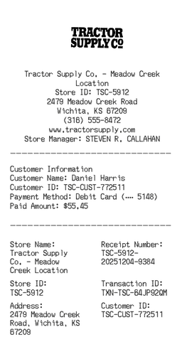 Store Receipt Generator - Template & Editor